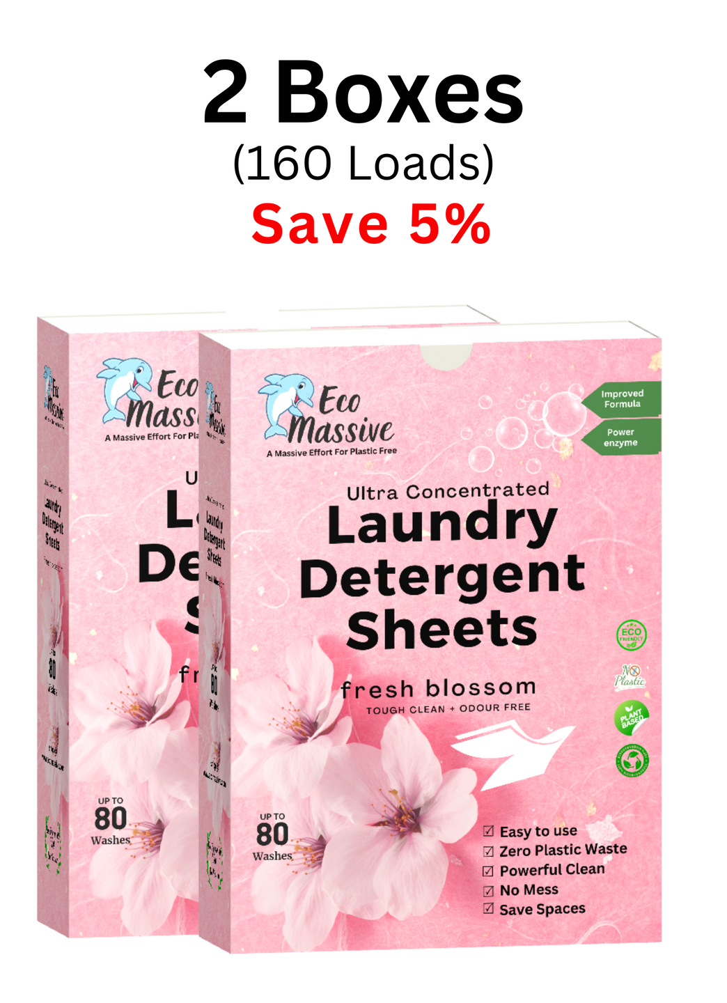 Eco Laundry Detergent Sheets-80 Loads - Eco Massive – ECO Massive